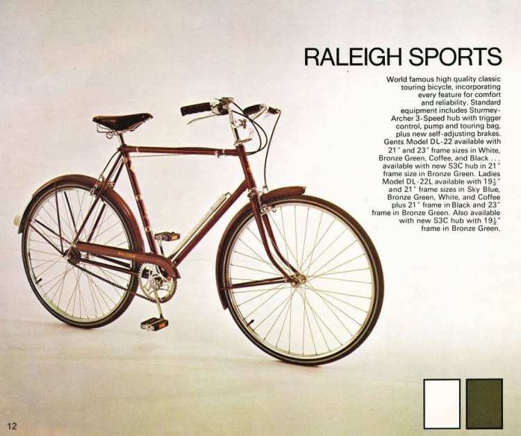 Raleigh Sports Bicycle Guide and History – Frugal Average Bicyclist