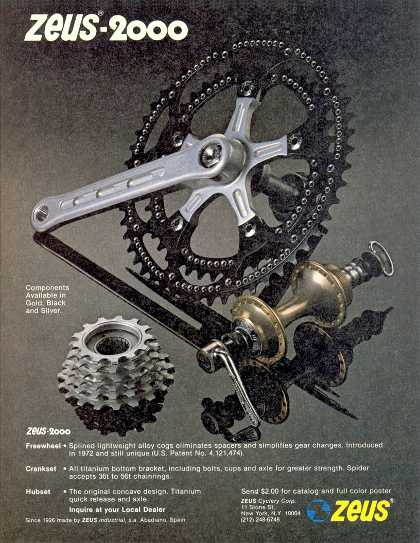 Vintage Zeus Bicycle and Component History and Facts – Frugal Average ...